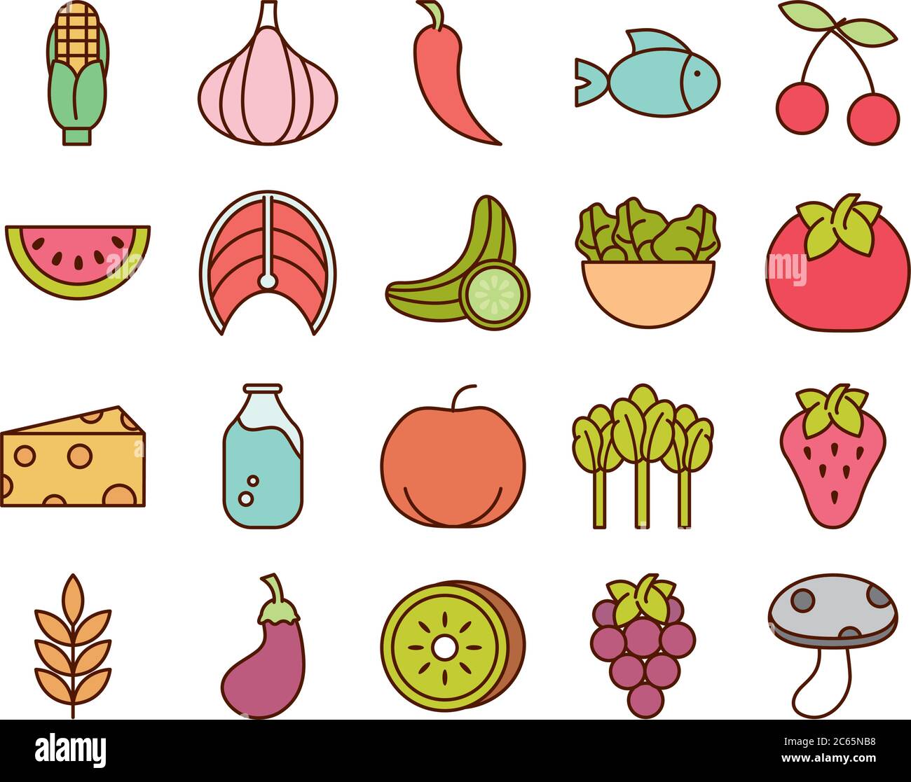 healthy food fresh fruits vegetables and protein ingredient products ...