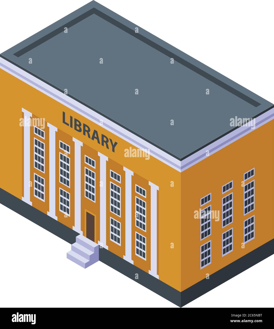 Library Building Clipart