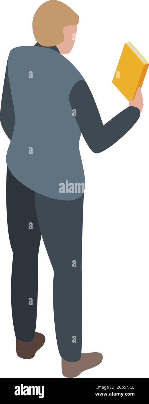 Man book, full length Stock Vector Images - Alamy