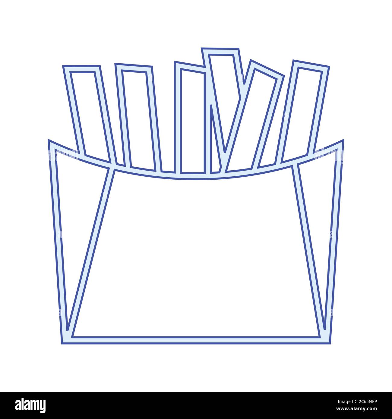 Unique Fries Vector Line Icon Stock Vector Image & Art - Alamy