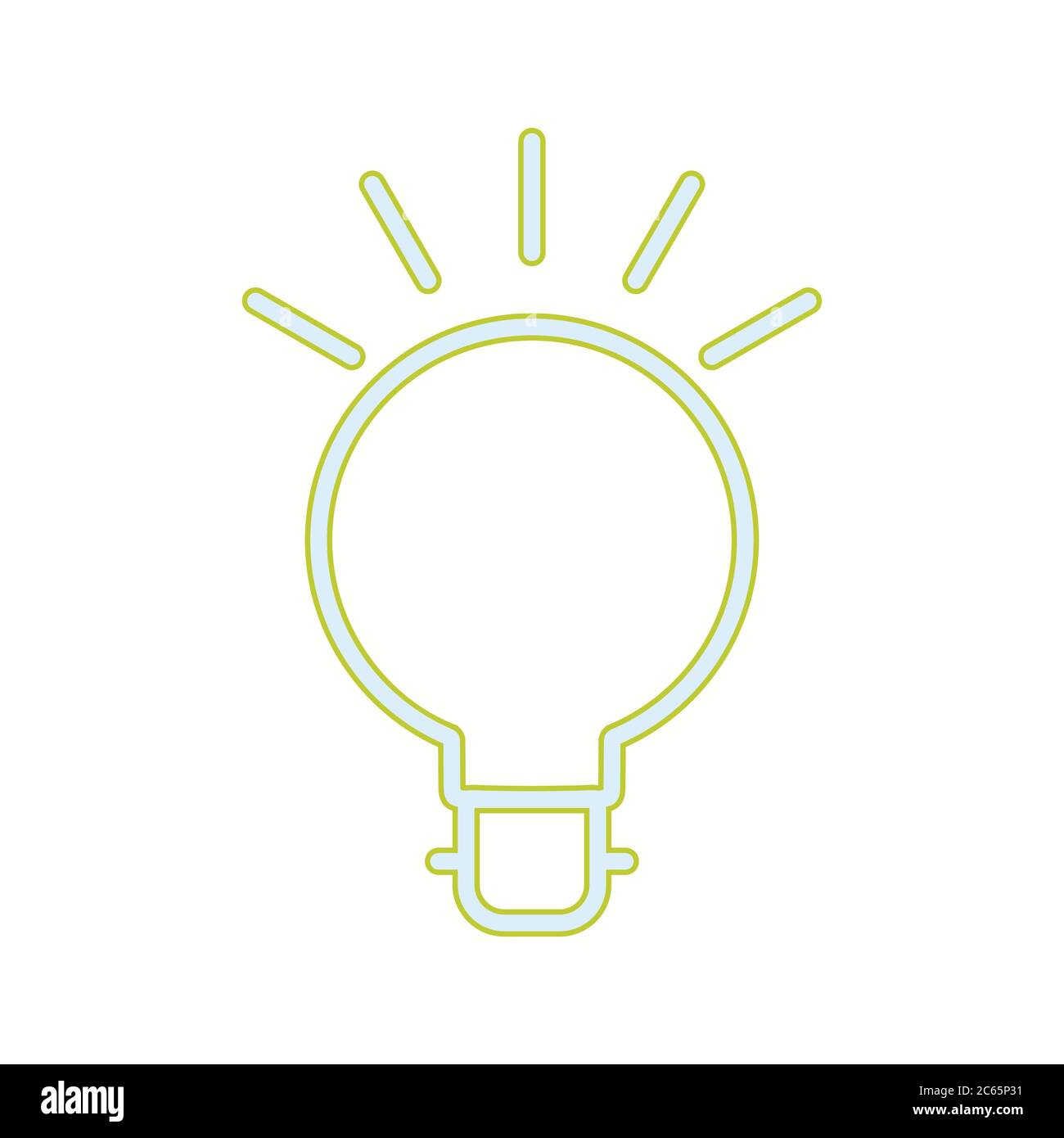 Unique Bulb Vector Line Icon Stock Vector Image & Art - Alamy