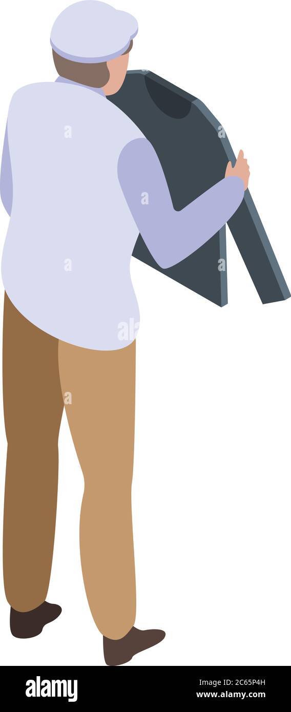 Man take clothes icon, isometric style Stock Vector Image & Art - Alamy