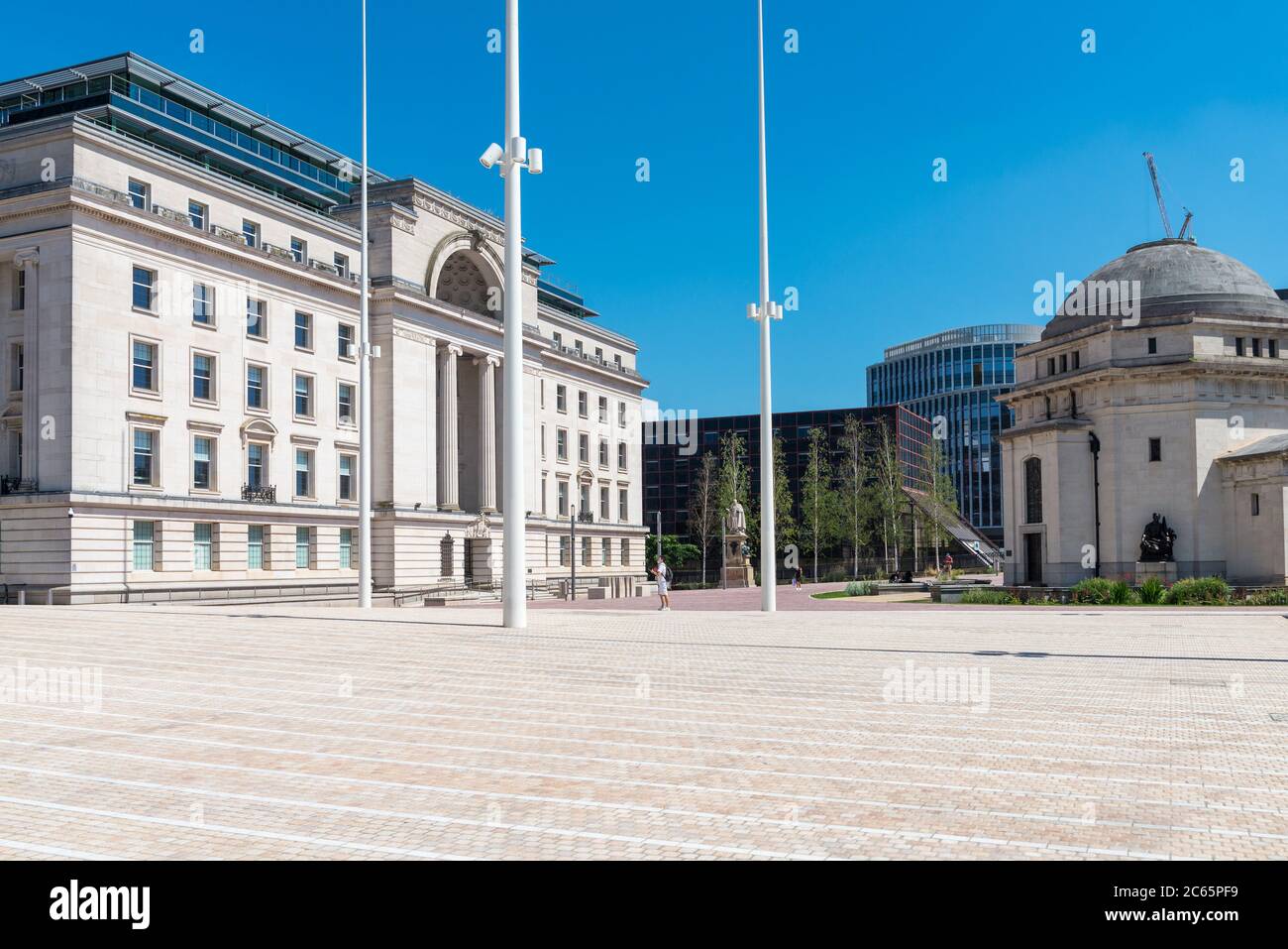 Baskerville House and Hall of Memory in Centenary Square, Birmingham city centre,UK Stock Photo ...