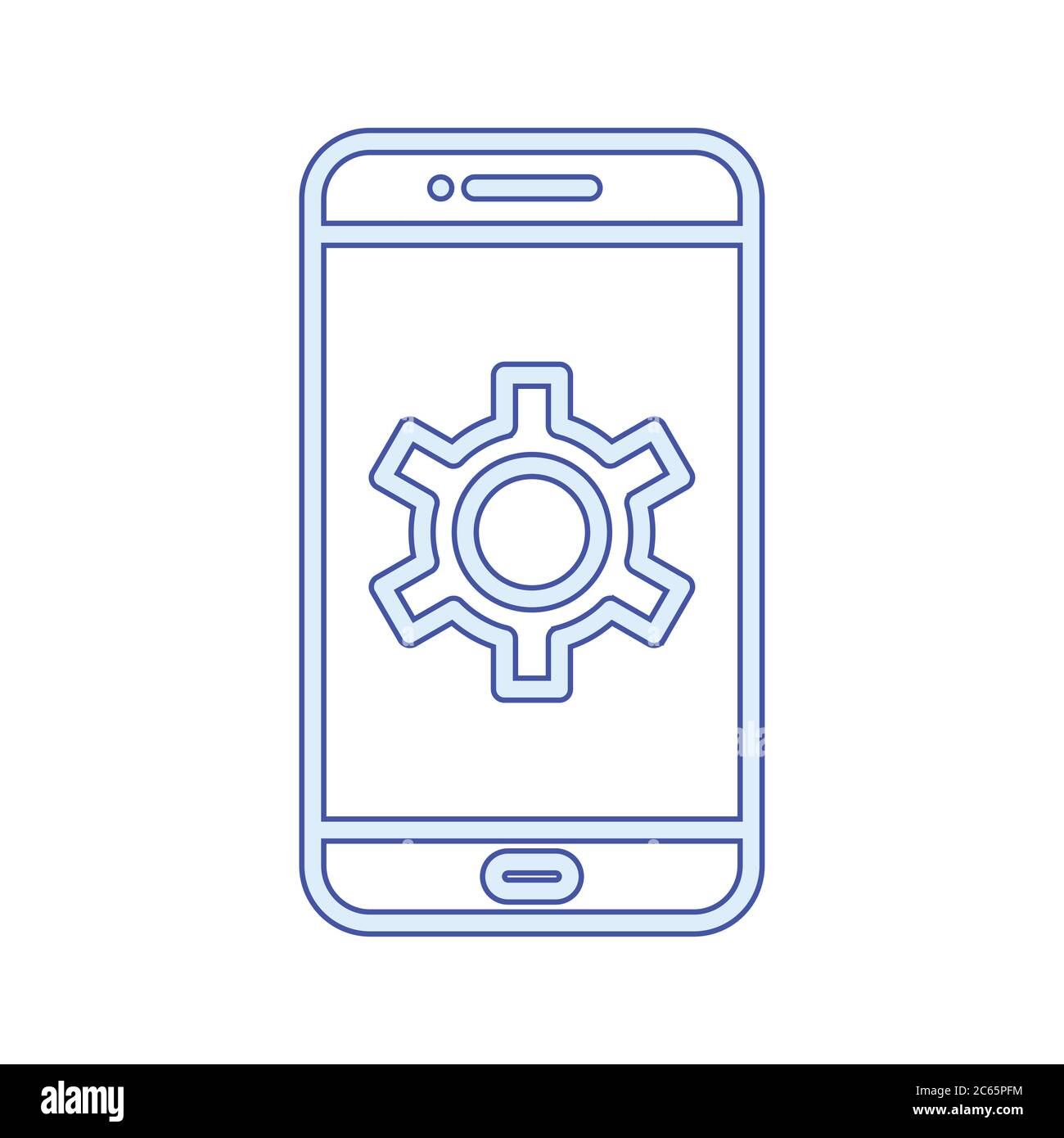 Unique Settings Vector Line Icon Stock Vector Image & Art - Alamy