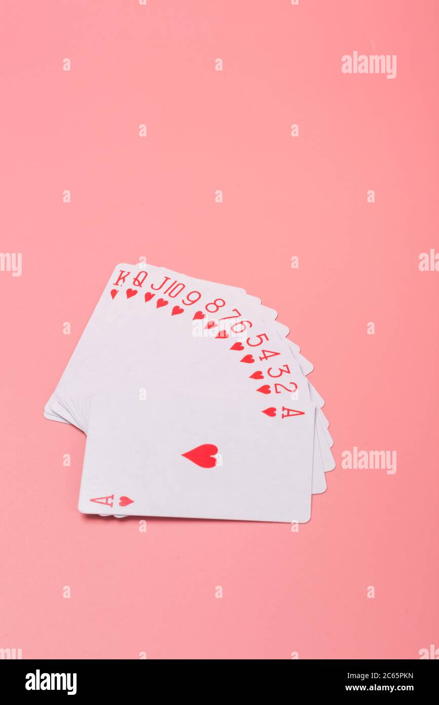 Pink deck cards hi-res stock photography and images - Alamy