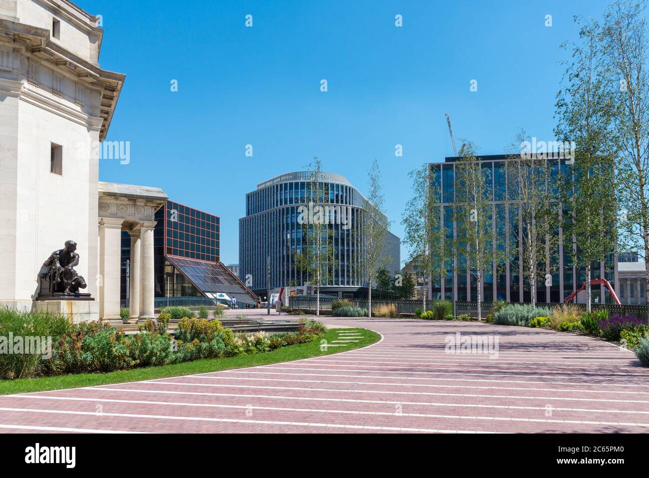 Baskerville House and Hall of Memory in Centenary Square, Birmingham city centre,UK Stock Photo ...