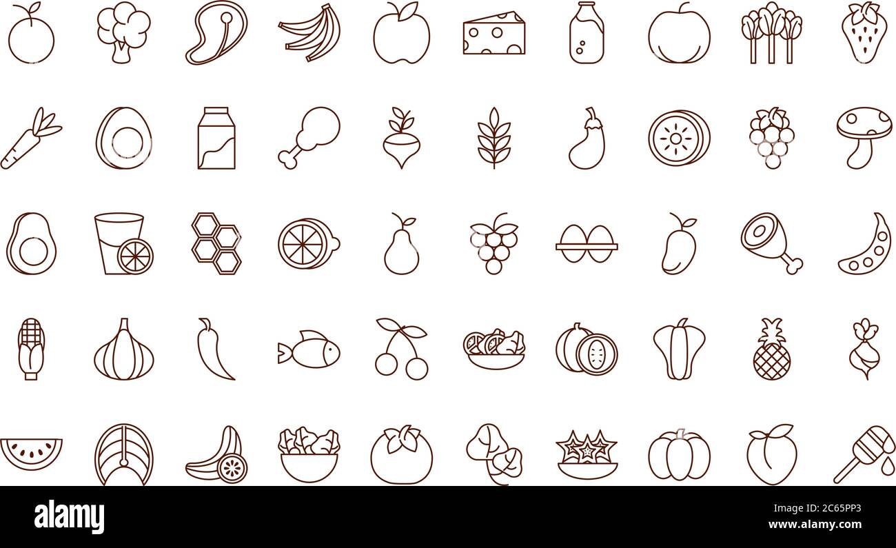 healthy food fresh fruits vegetables and protein ingredient products ...