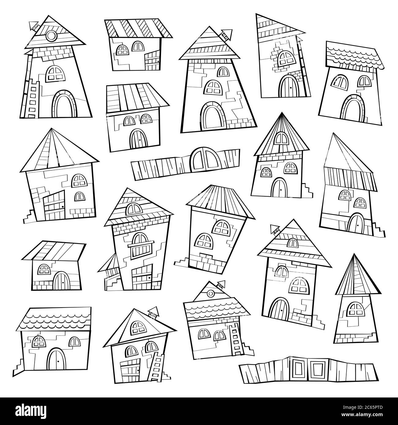 Front door icon cartoon Black and White Stock Photos & Images - Alamy