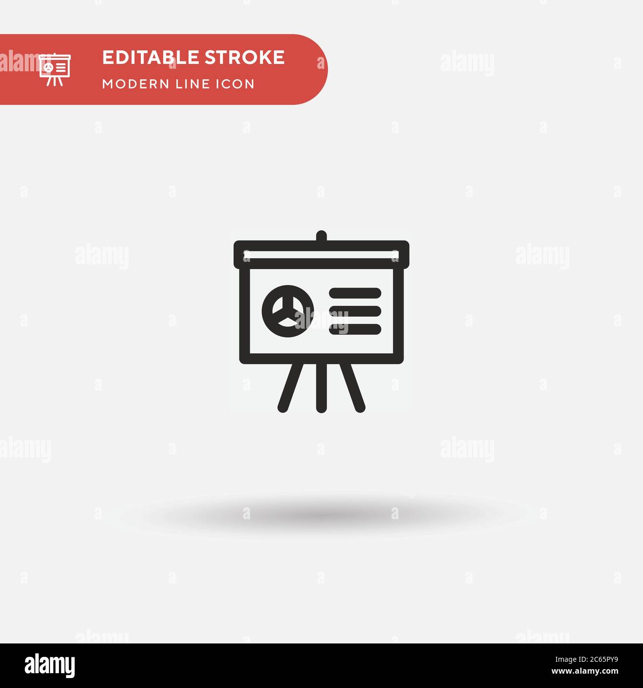 Whiteboard Simple vector icon. Illustration symbol design template for ...