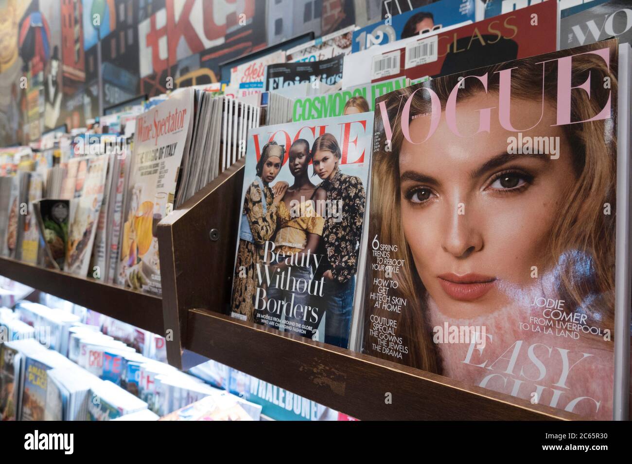 Magazine Stand Featuring Magazine Covers, NYC, USA Stock Photo - Alamy