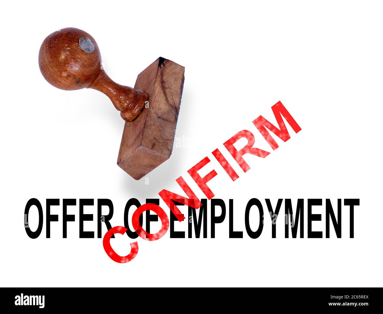 Offer of employment - confirm made in 2d software Stock Photo - Alamy