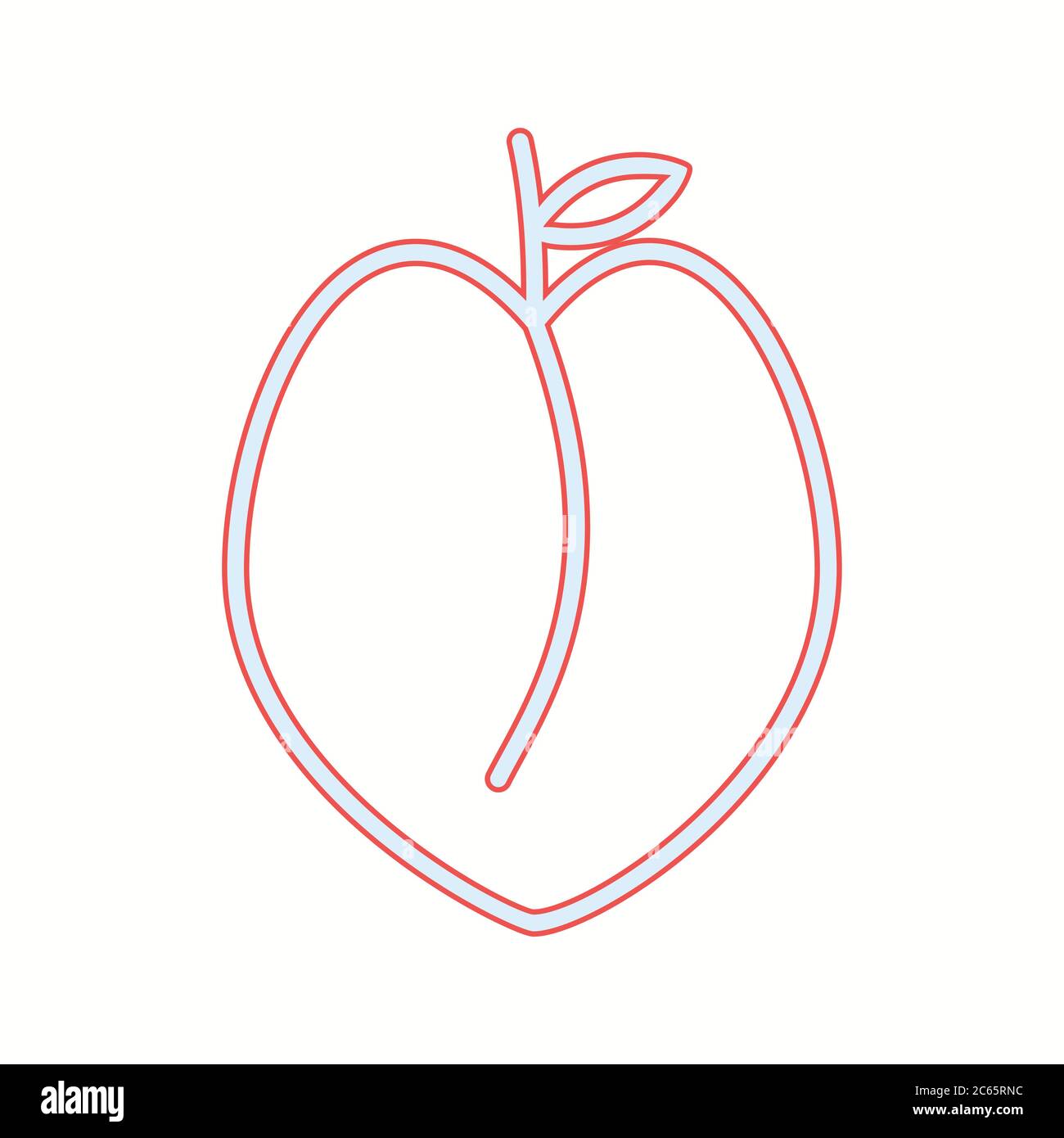 Unique Peach Vector Line Icon Stock Vector Image & Art - Alamy