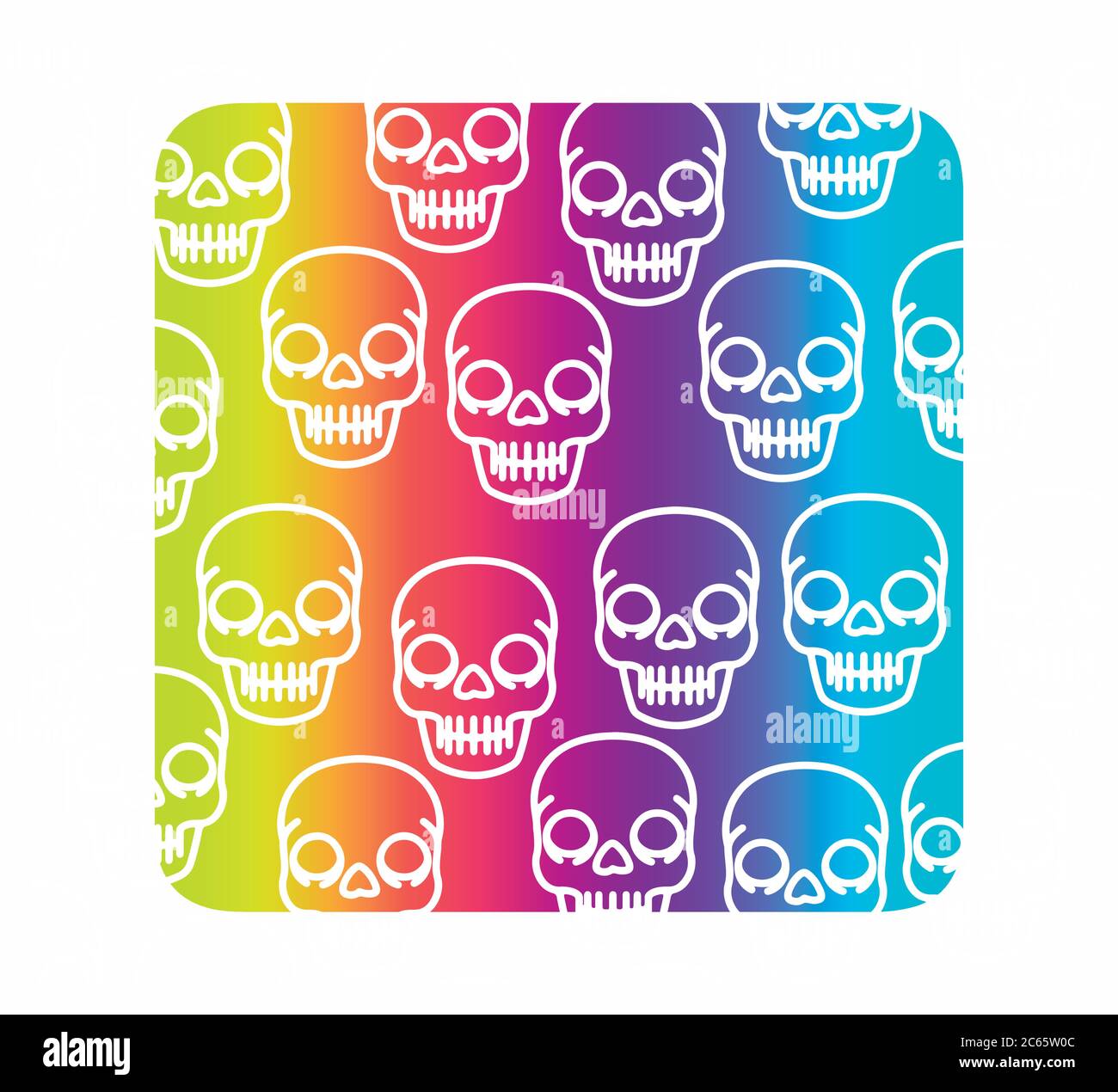 Blue skull line on Stock Vector Images - Alamy