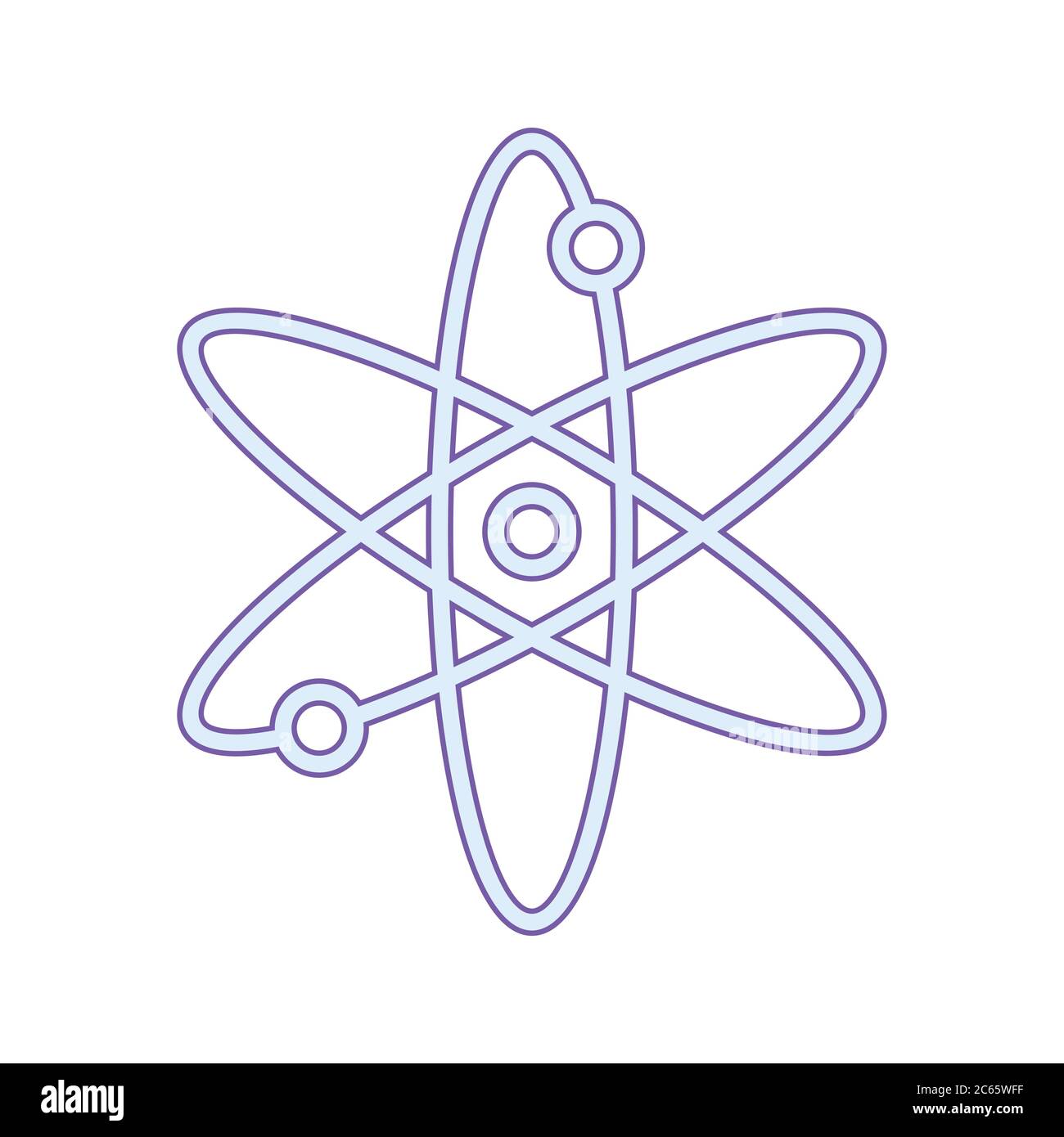 Unique Atom Vector Line Icon Stock Vector Image & Art - Alamy