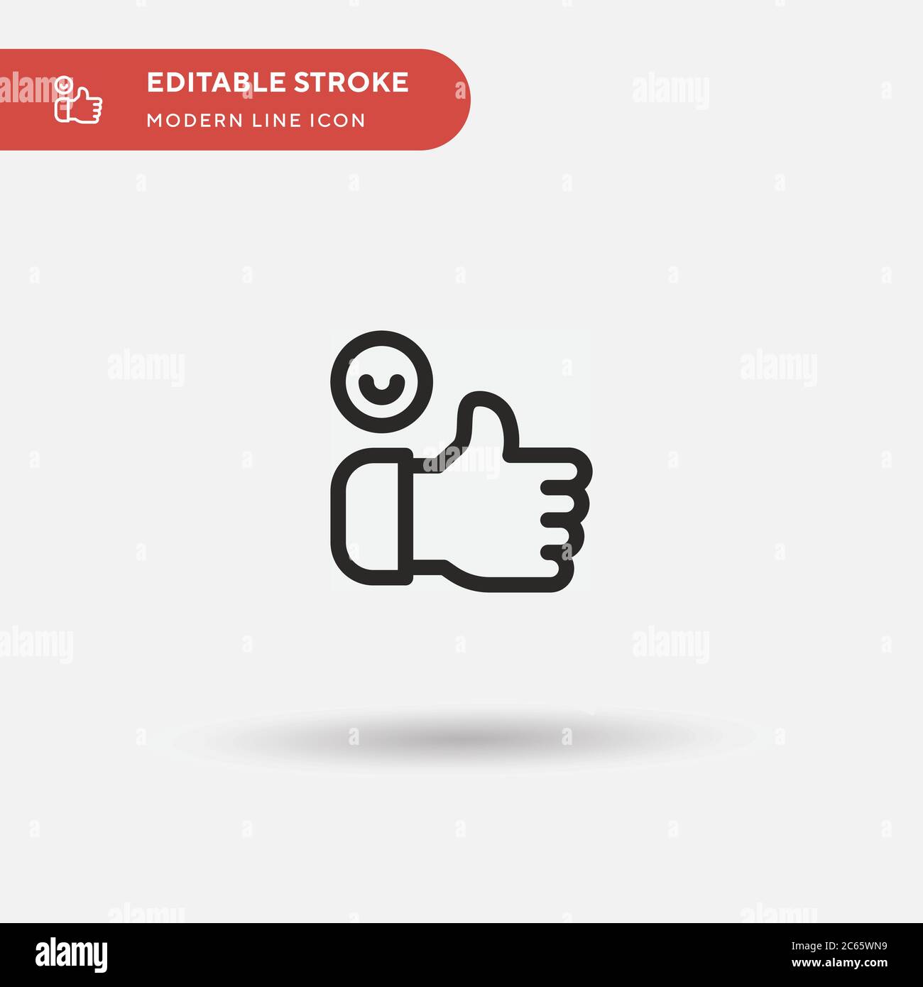 Positive Review Simple vector icon. Illustration symbol design template ...