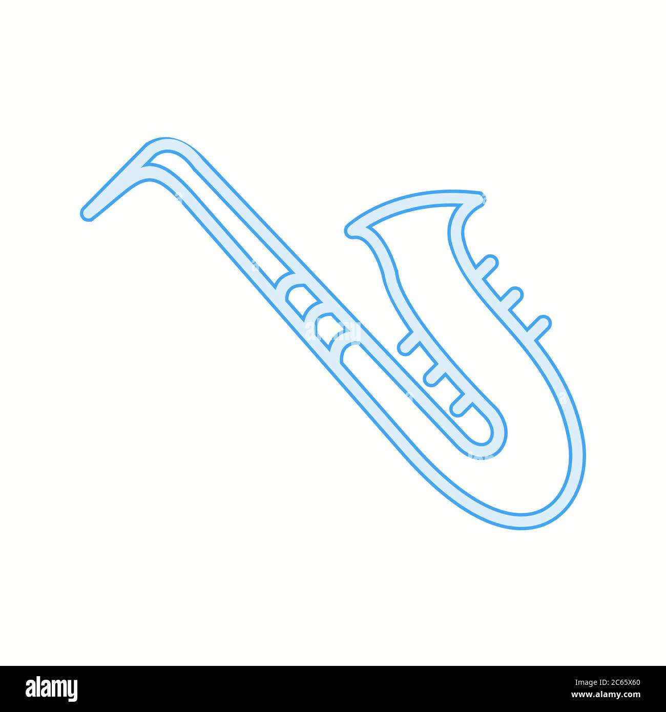 Unique Saxophone Vector Line Icon Stock Vector Image & Art - Alamy