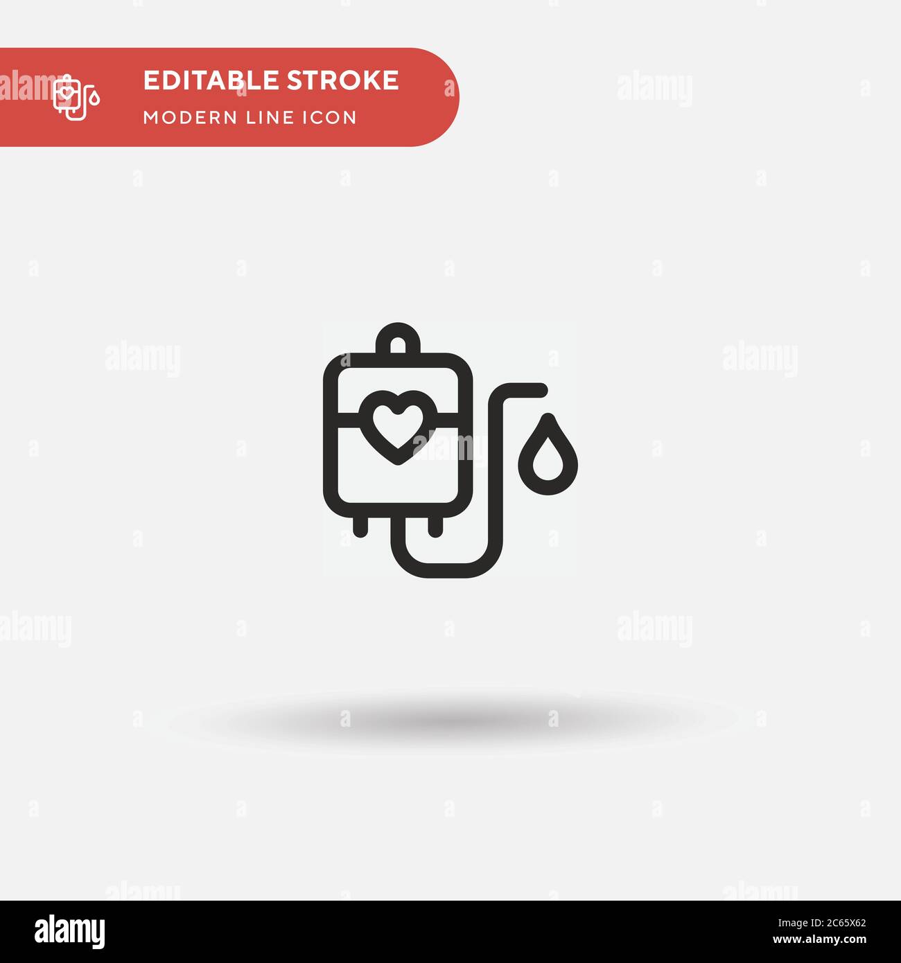 Blood Simple vector icon. Illustration symbol design template for web ...