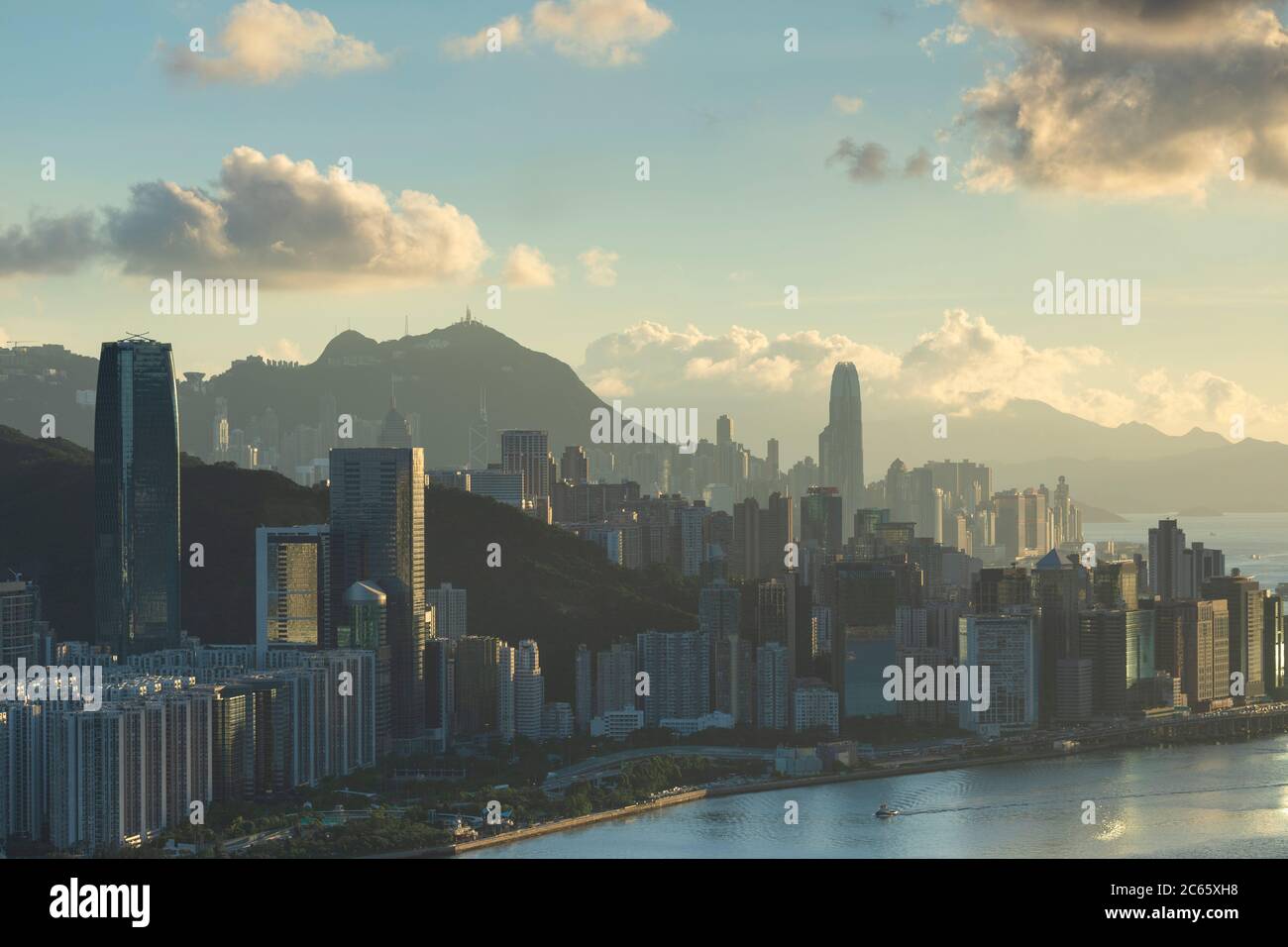 Skyline of Hong Kong Island, Hong Kong Stock Photo - Alamy