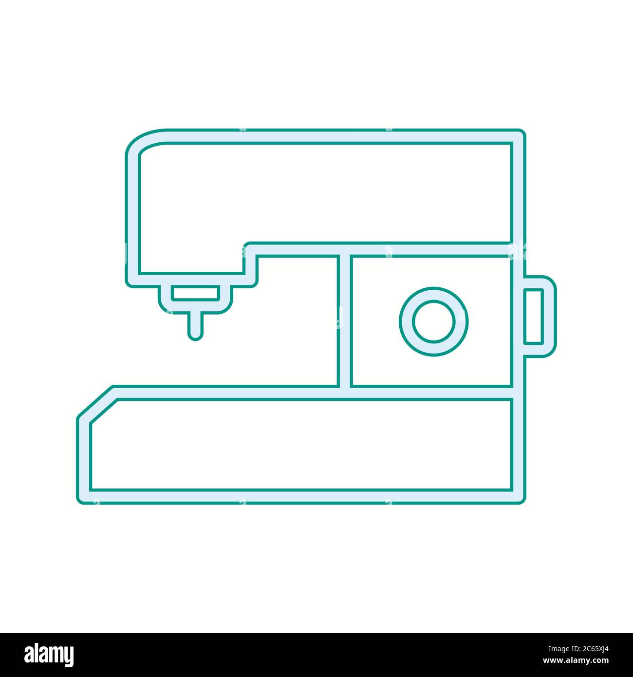 Unique Sewing Machine Vector Line Icon Stock Vector Image And Art Alamy