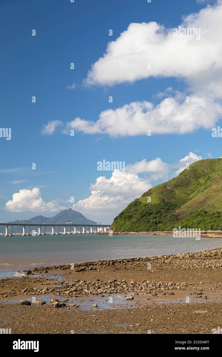 Hong Kong-Zhuhai-Macau bridge, Tai O, Lantau Island, Hong Kong Stock ...