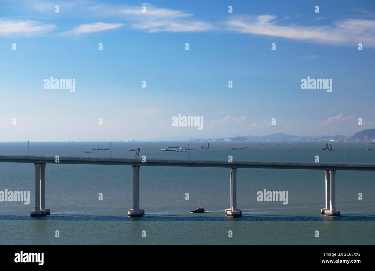 Hong Kong-Zhuhai-Macau bridge, Tai O, Lantau Island, Hong Kong Stock ...