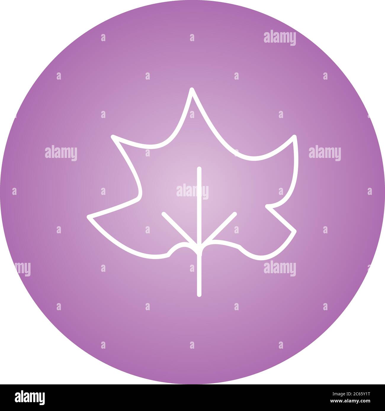 Unique Leaf Vector Line Icon Stock Vector Image & Art - Alamy