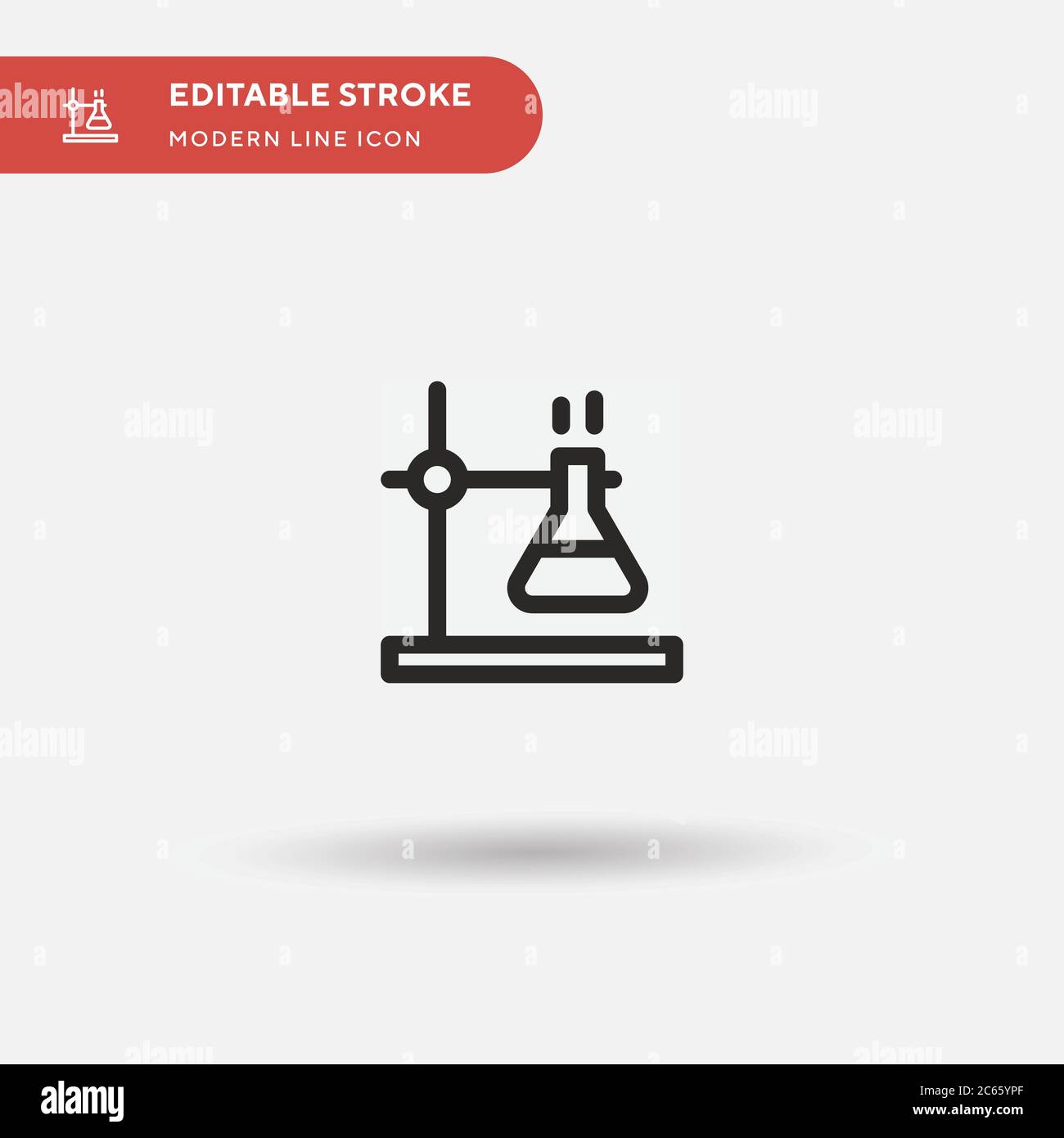 Experiment Simple vector icon. Illustration symbol design template for ...