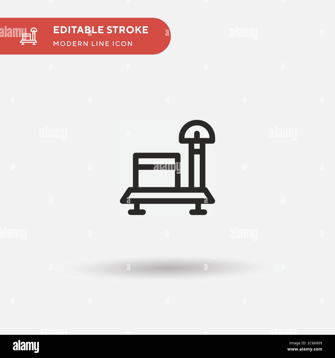 Scale Simple vector icon. Illustration symbol design template for web ...