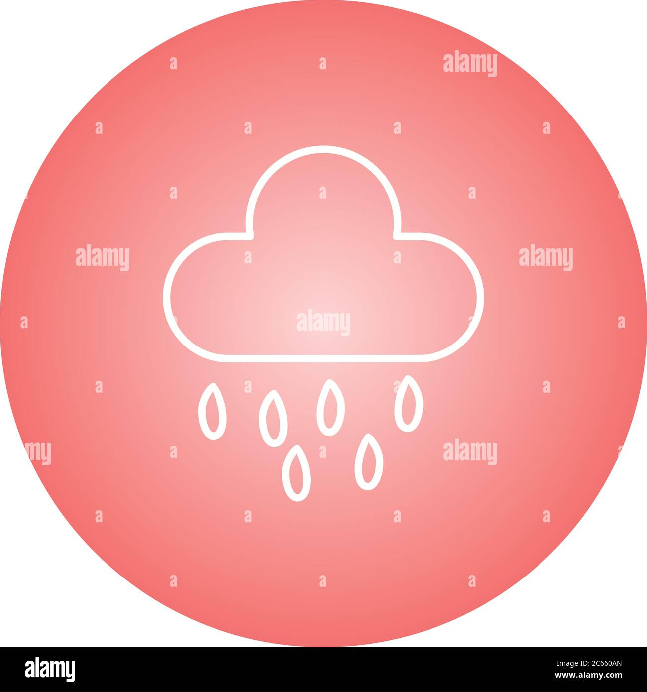 Unique Raining Vector Line Icon Stock Vector Image & Art - Alamy