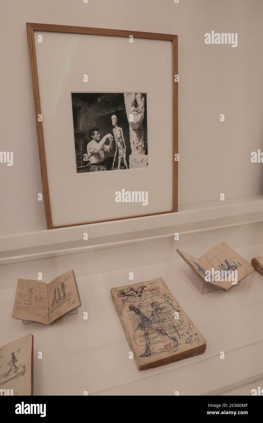 EXHIBITION:THE WALKING MAN, GIACOMETTI INSTITUT, PARIS Stock Photo - Alamy