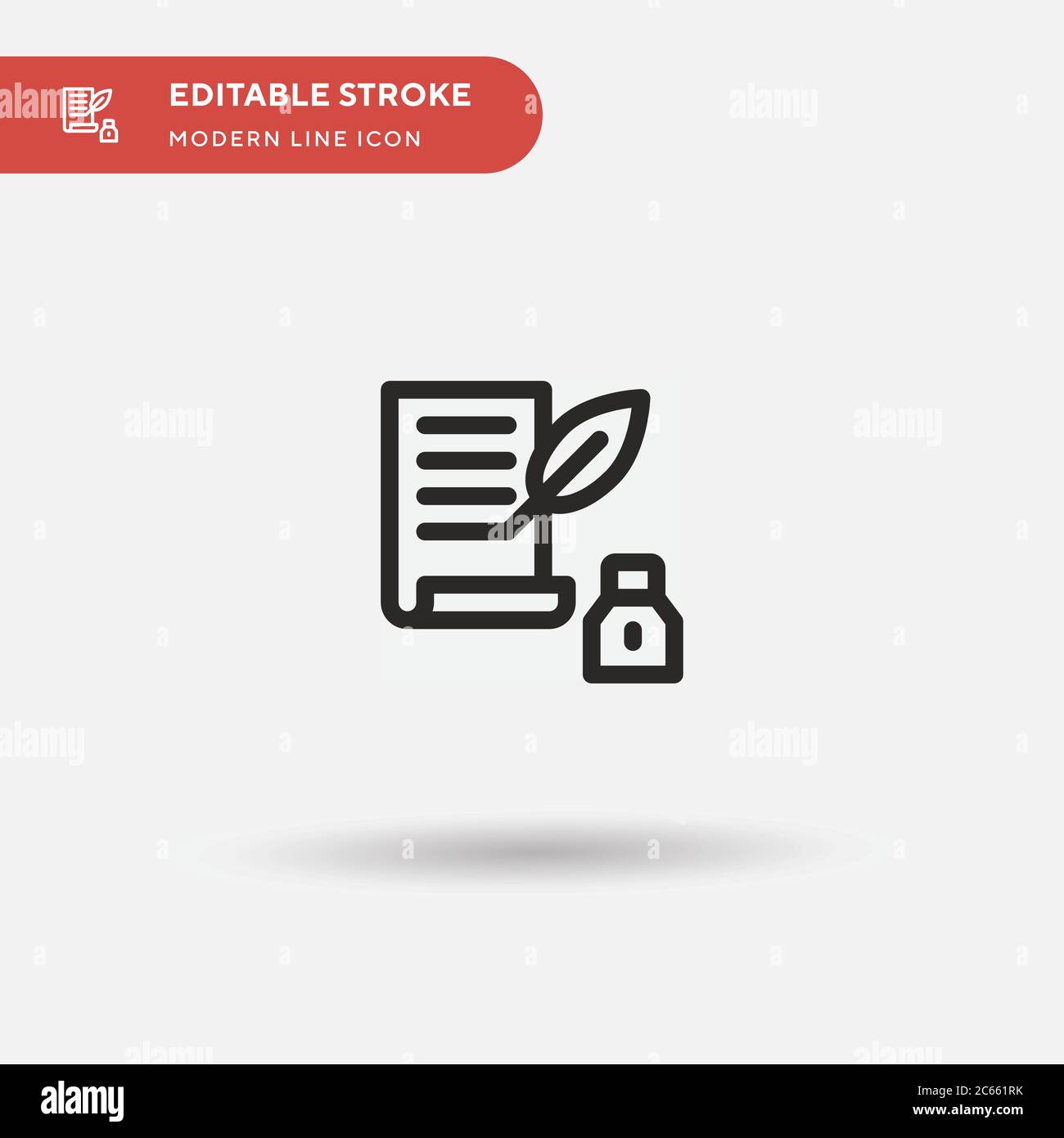 Writer Simple vector icon. Illustration symbol design template for web ...