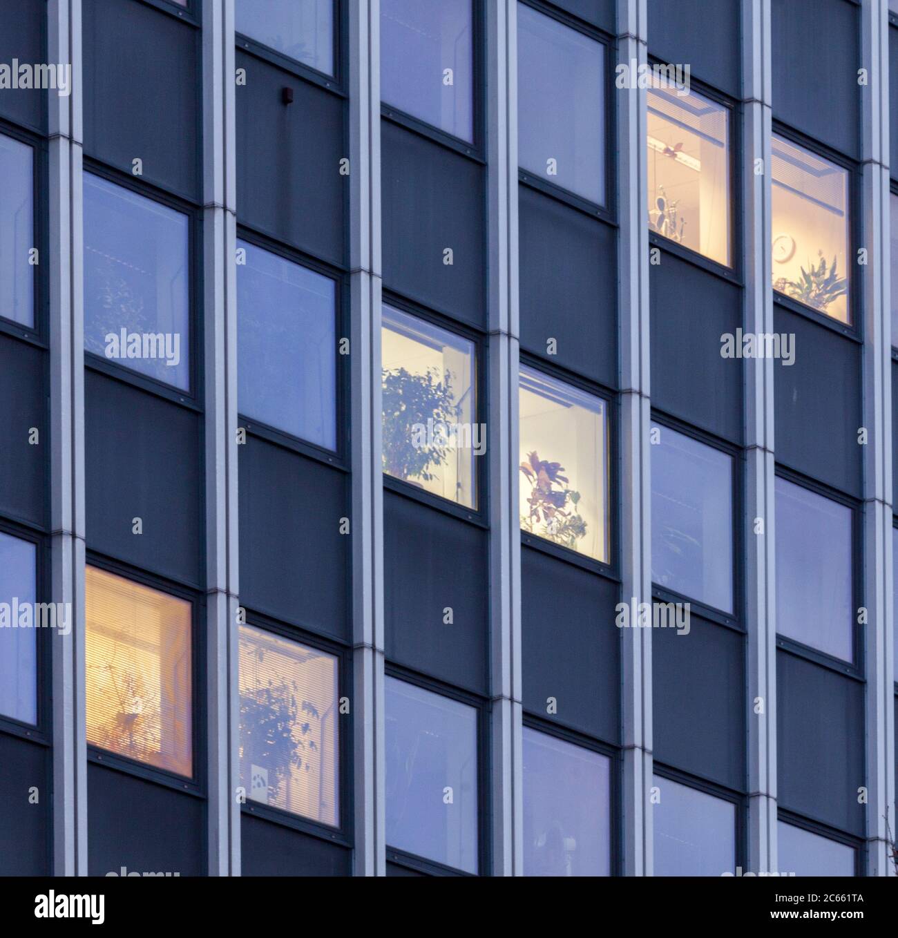 Gewoba office building at dusk hi-res stock photography and images - Alamy