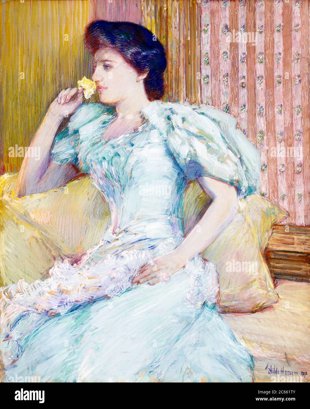 Childe Hassam Lillie Lillie Langtry 1853 1929 Portrait Painting