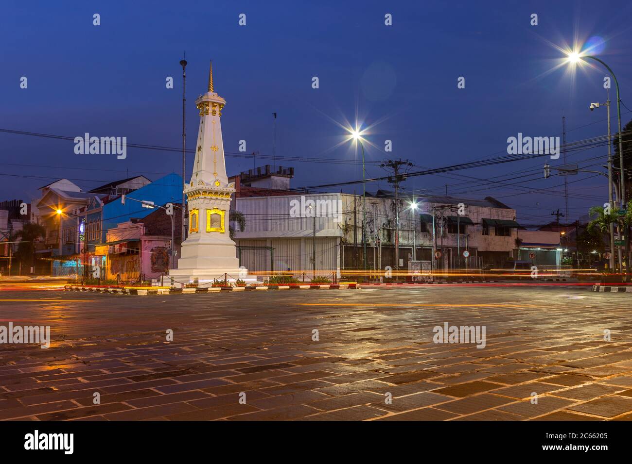 Tugu Yogya, the most iconic landmark in Yogyakarta, Indonesia with ...