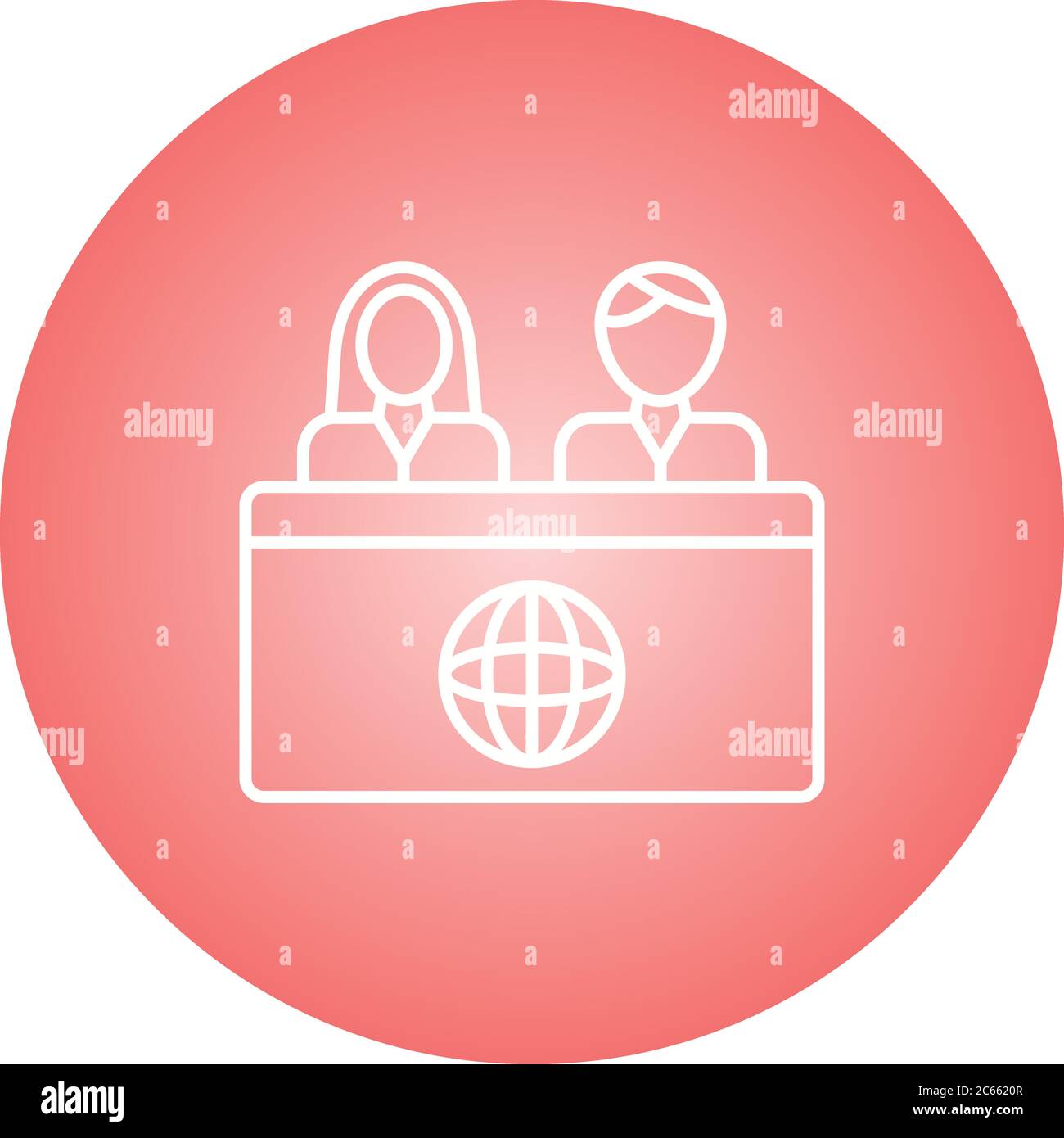 Unique Anchors On News Desk Vector Line Icon Stock Vector Image & Art ...