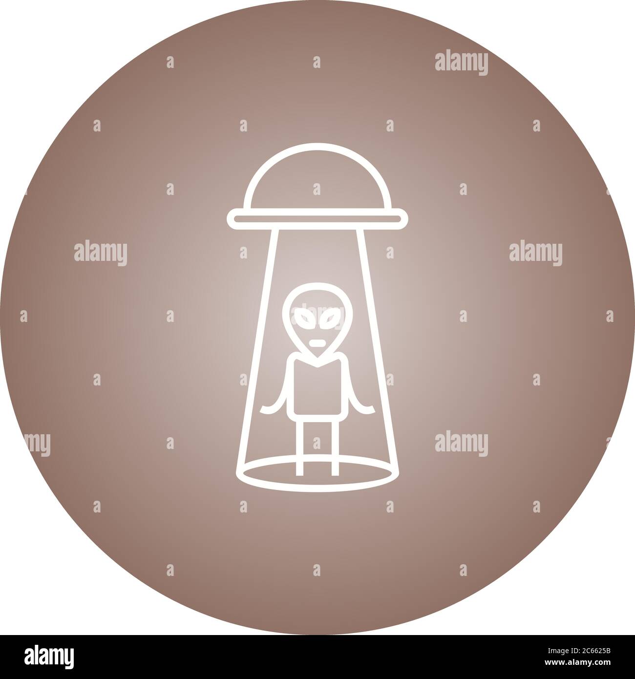 Unique Alien Abduction Vector Line Icon Stock Vector Image & Art - Alamy