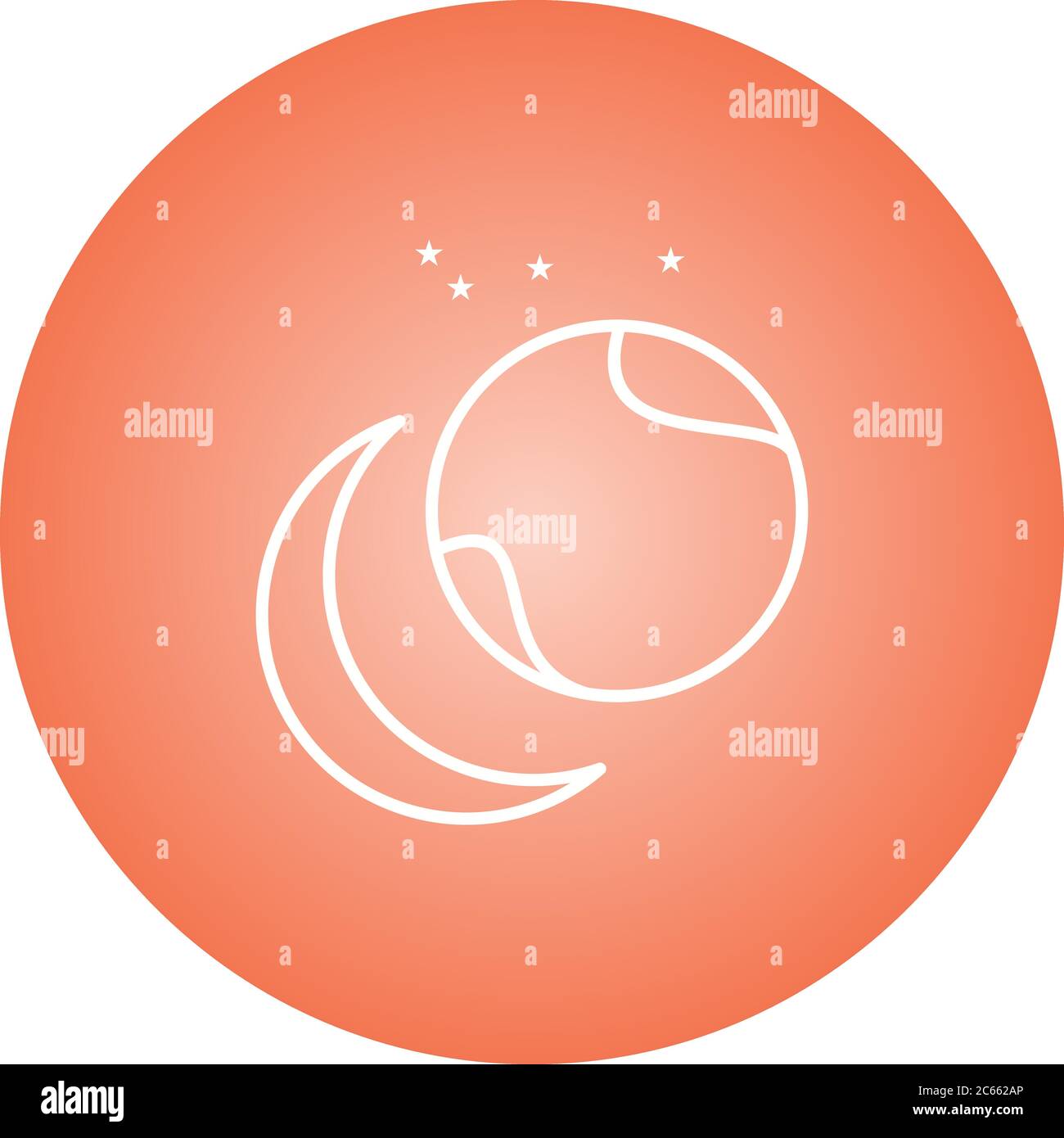 Unique Star orbiting Earth Vector Line Icon Stock Vector Image & Art ...