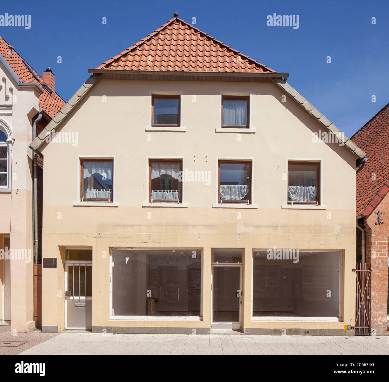 Recently renovated residential and commercial building hi-res stock ...