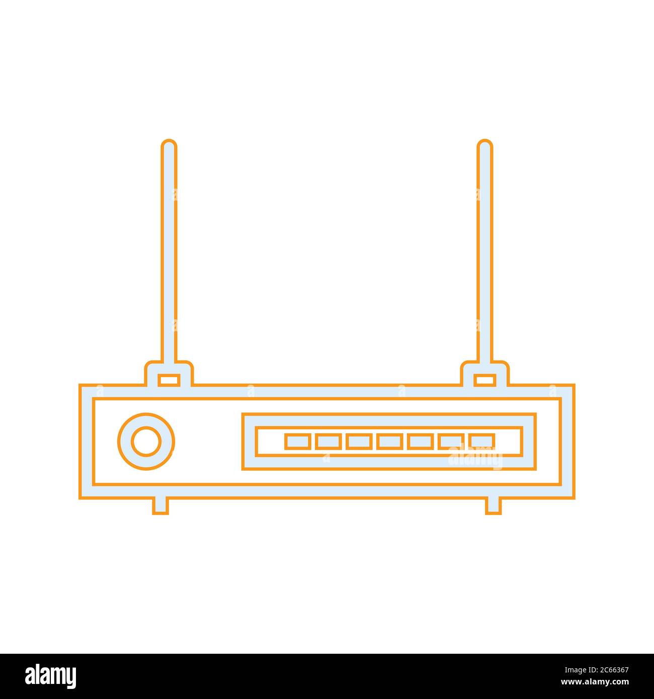 Unique Wifi Router Vector Line Icon Stock Vector Image & Art - Alamy
