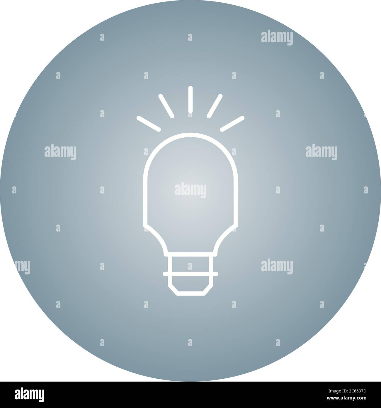 Unique Bulb Vector Line Icon Stock Vector Image & Art - Alamy