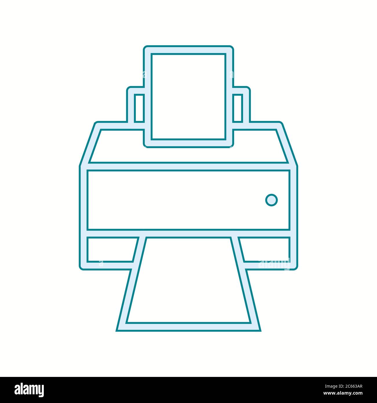 Unique Printer Vector Line Icon Stock Vector Image & Art - Alamy