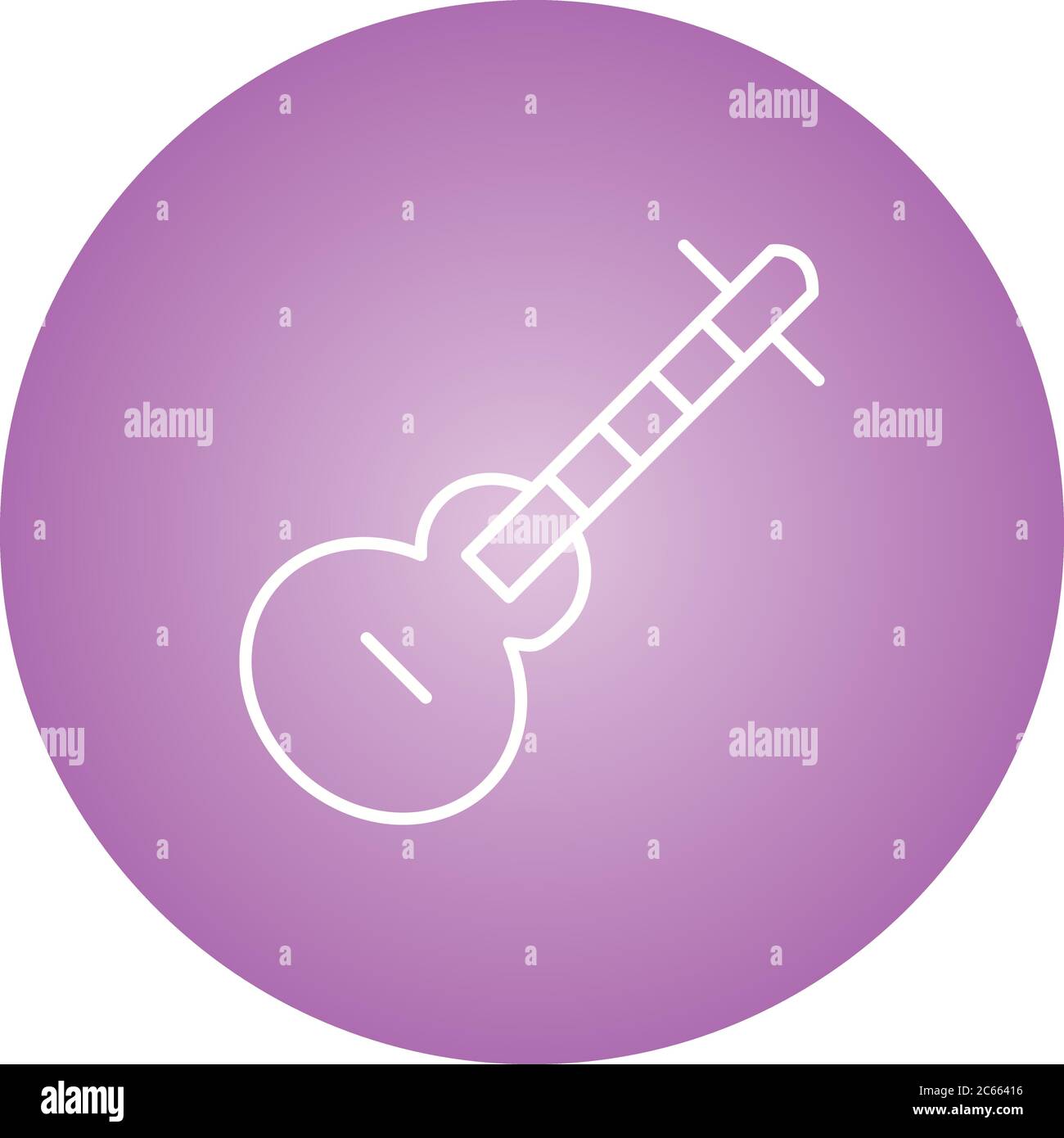 Unique Guitar Vector Line Icon Stock Vector Image & Art - Alamy