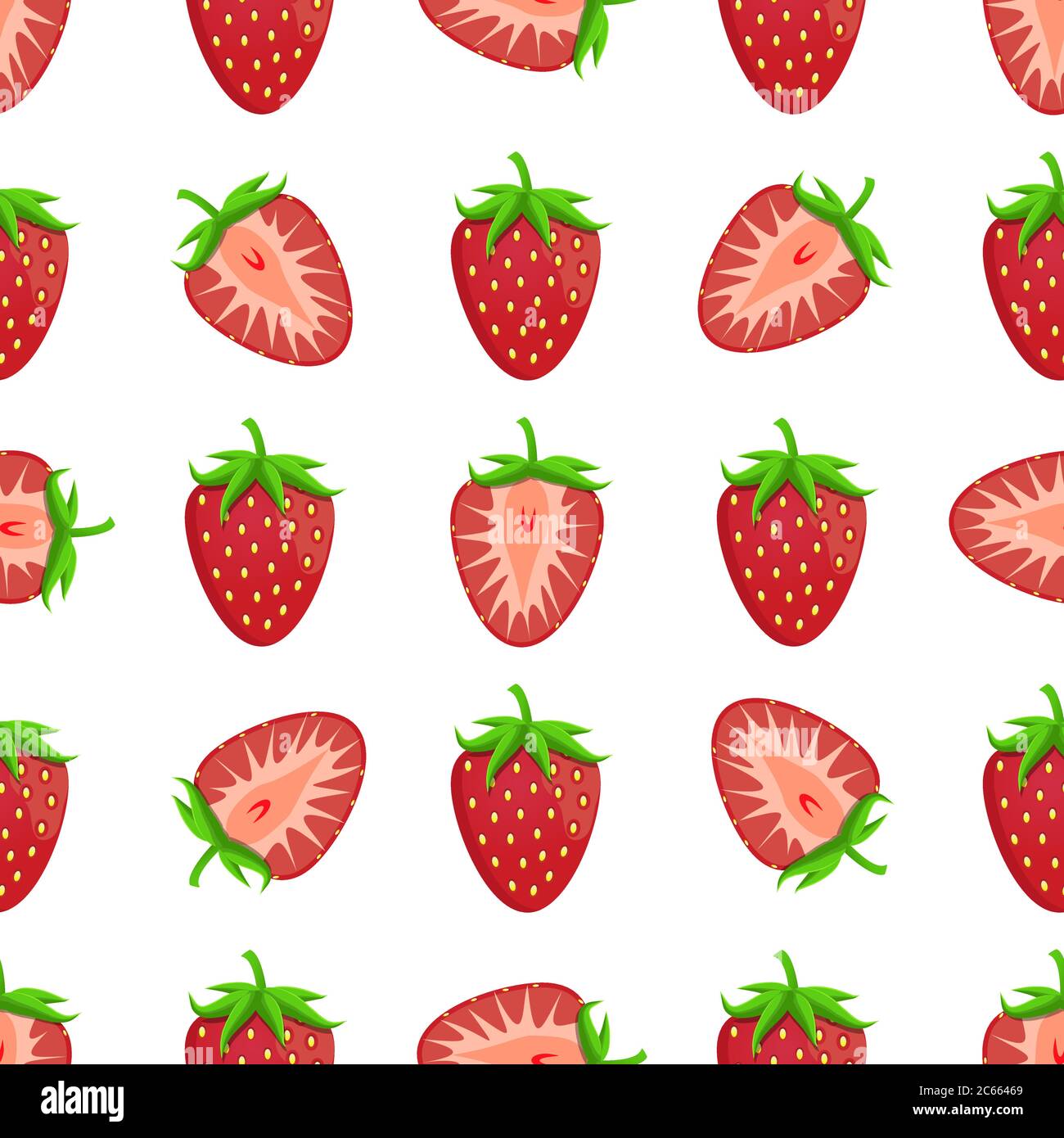 Red strawberry pattern Stock Vector Images - Alamy