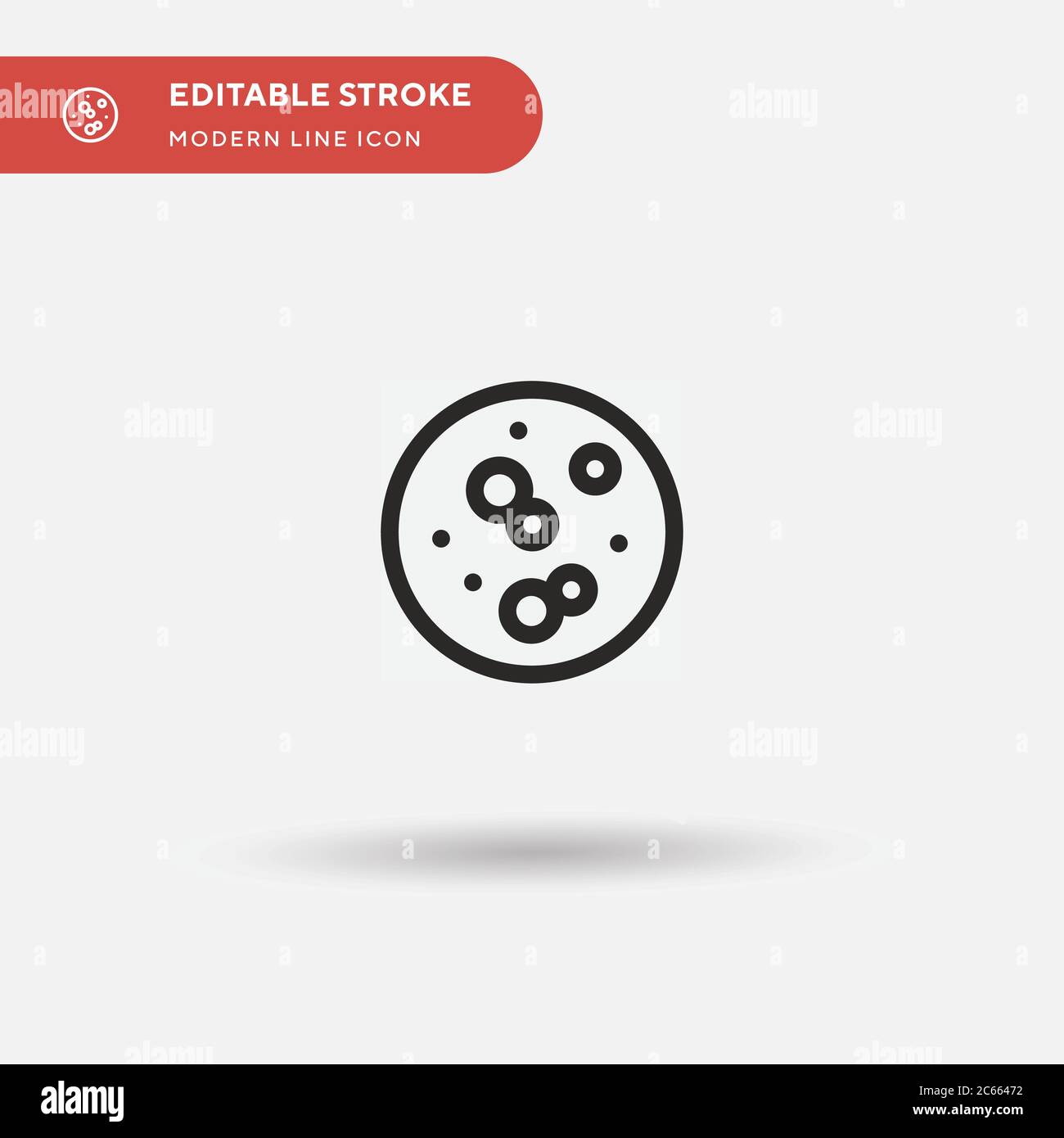 Germ Simple vector icon. Illustration symbol design template for web ...