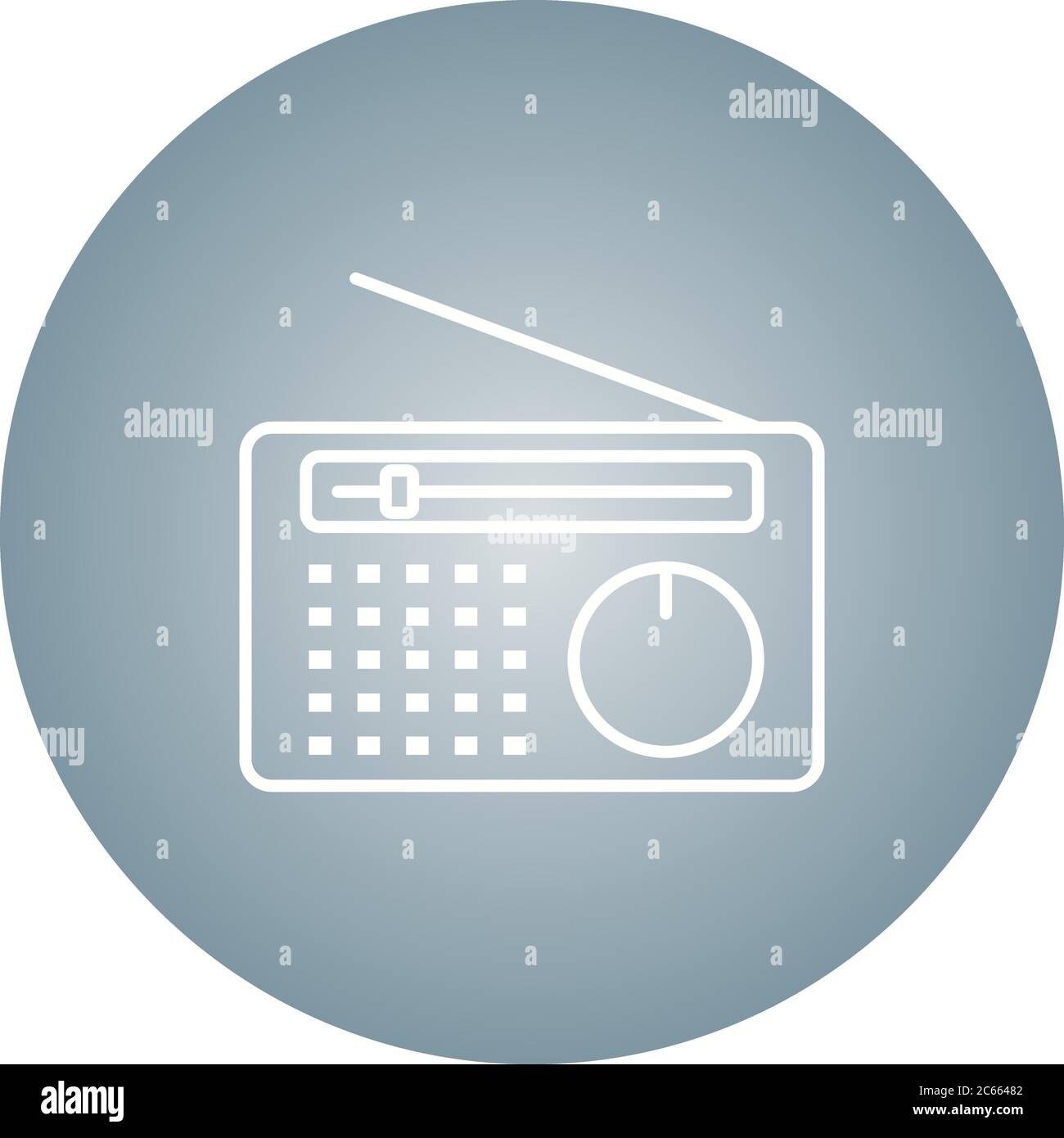 Unique Radio Vector Line Icon Stock Vector Image & Art - Alamy