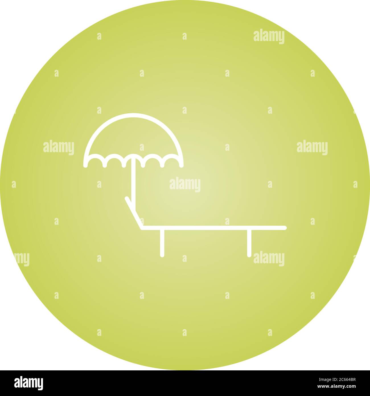 Unique Sunbathing Chair Vector Line Icon Stock Vector Image & Art - Alamy