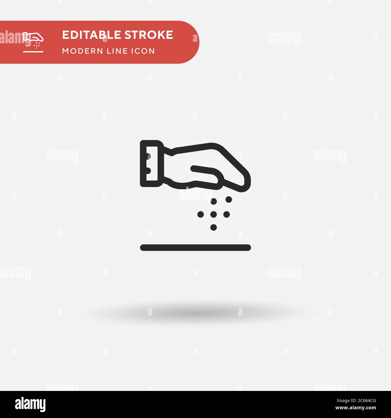 Hand sowing seed Stock Vector Images - Alamy