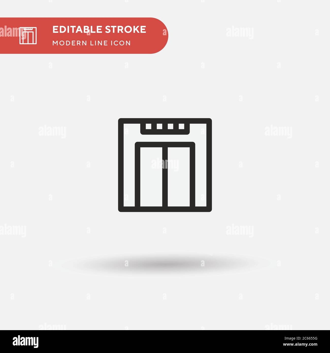 Lift Simple vector icon. Illustration symbol design template for web ...