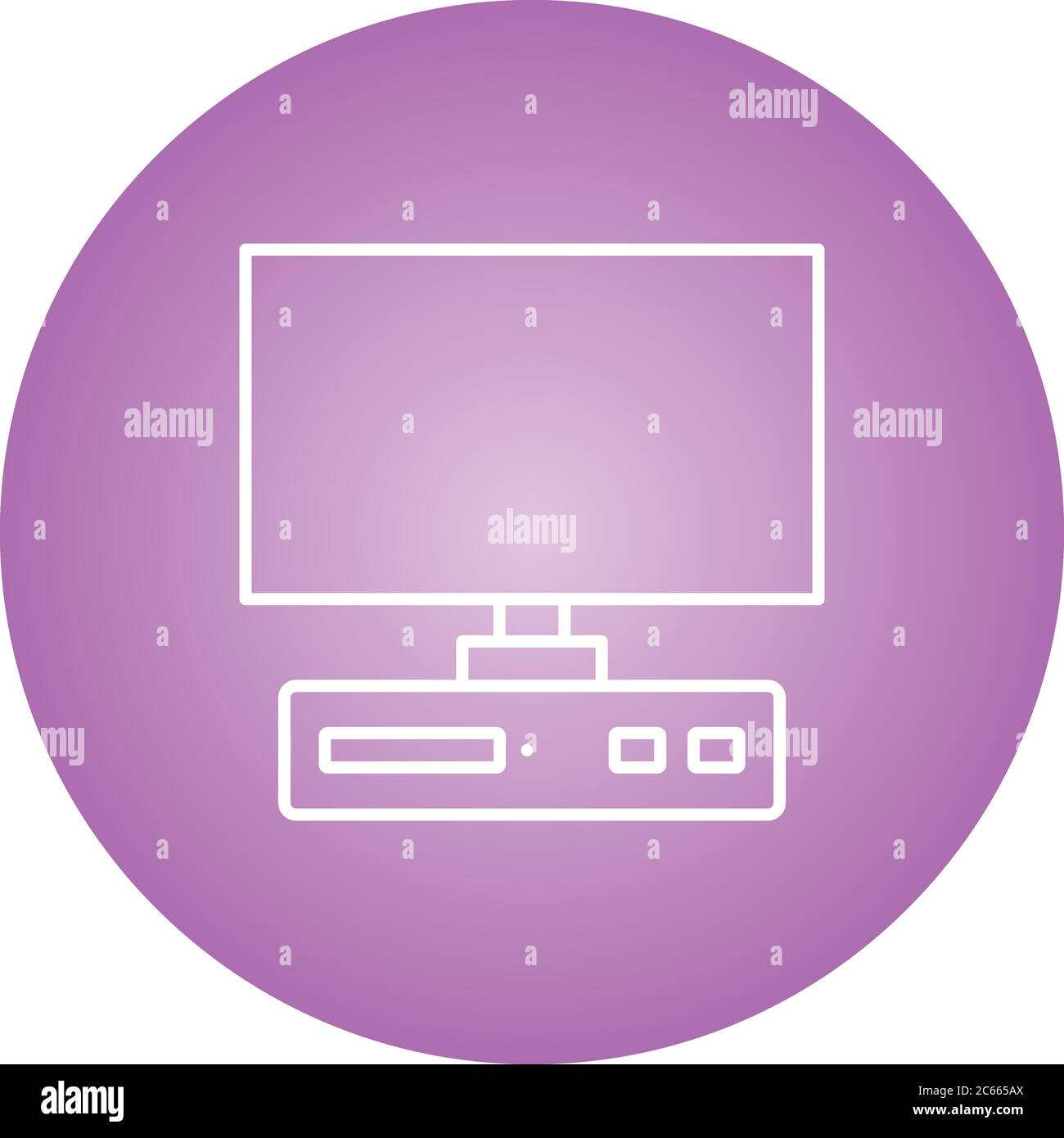 Unique Desktop Vector Line Icon Stock Vector Image & Art - Alamy