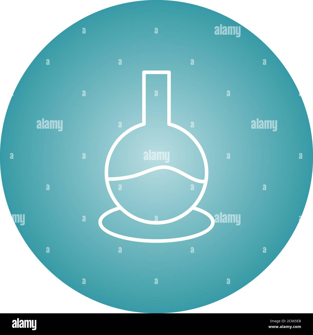 Unique Glass Beaker Vector Line Icon Stock Vector Image & Art - Alamy